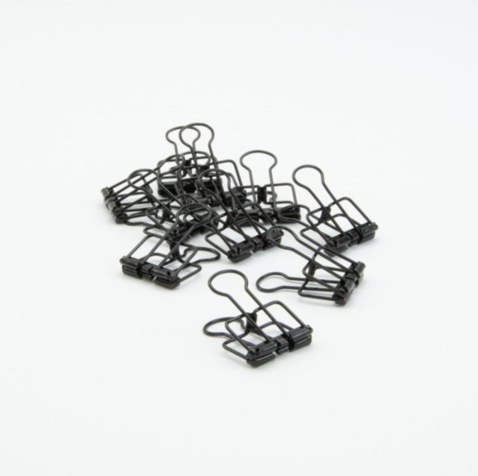 Metalen clips (24 stuks) – 5 kleuren - labelE